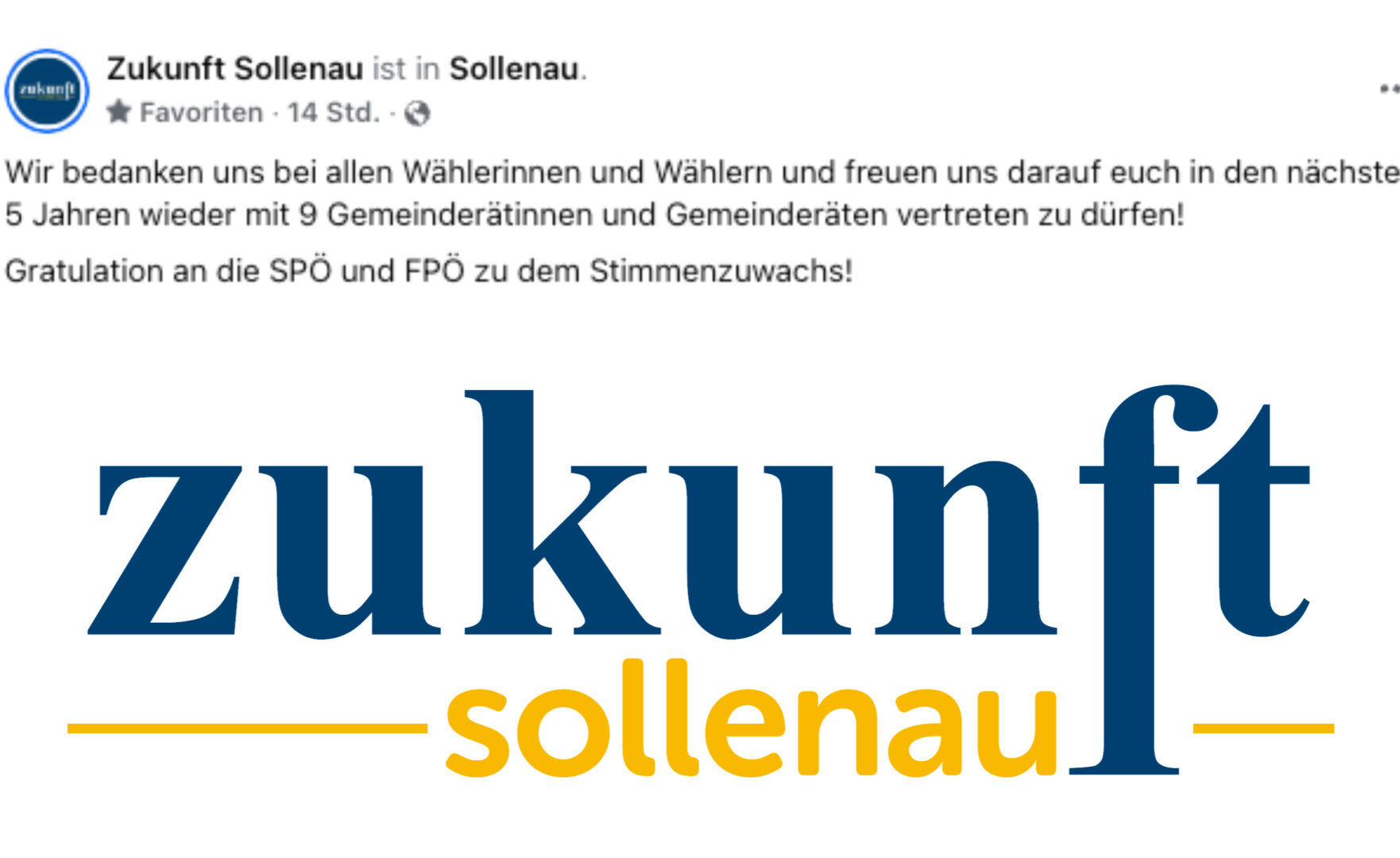 Aussendungen – Zukunft Sollenau